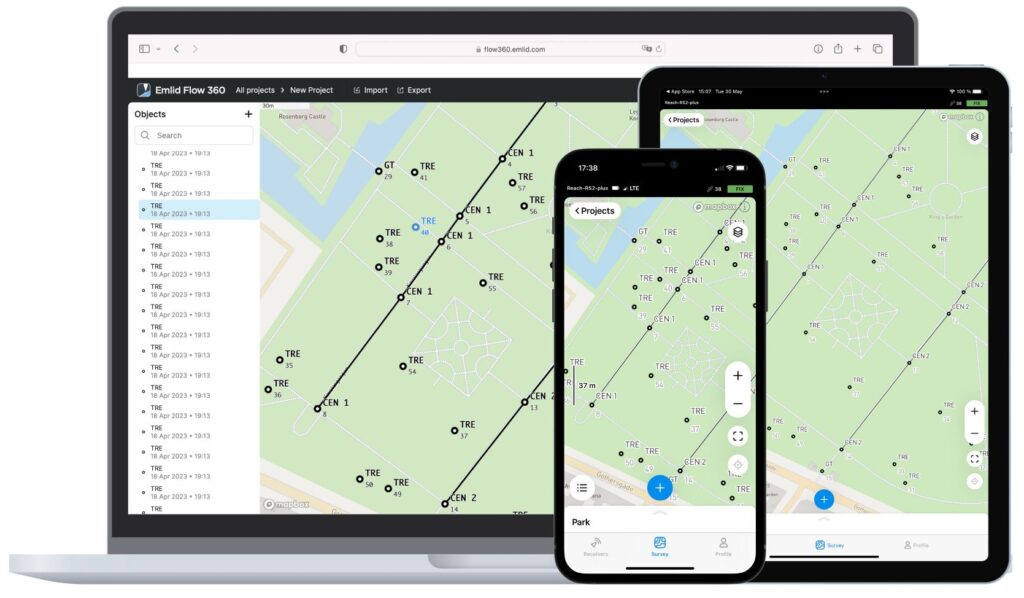 Emlid Flow | The Land Survey App for Reach Receivers